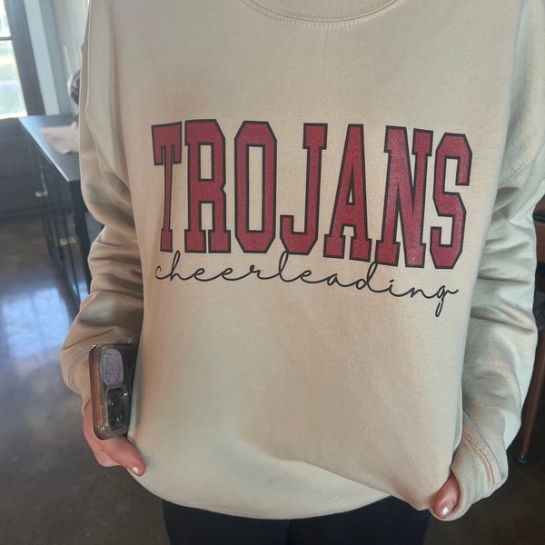 Custom Cheer Sweatshirt | Cheerleading Sweatshirt, Team Mascot, Cheer ...