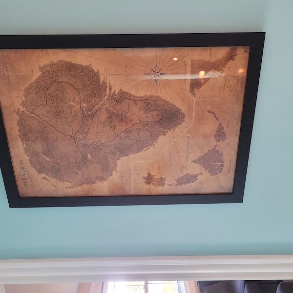 Jurassic Park Map Poster - Dinosaur Decor - Isla Nublar Map - the Lost ...