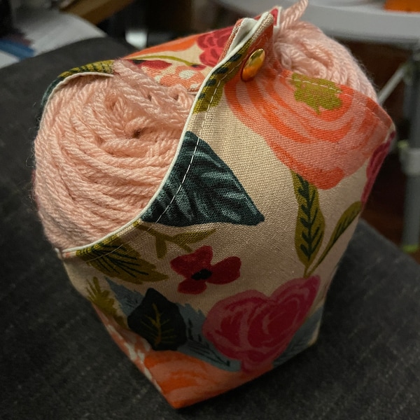 Bento Yarn Bowl - Rifle Paper Co / Yarn Cake Bowl, Yarn Keeper, Yarn ...