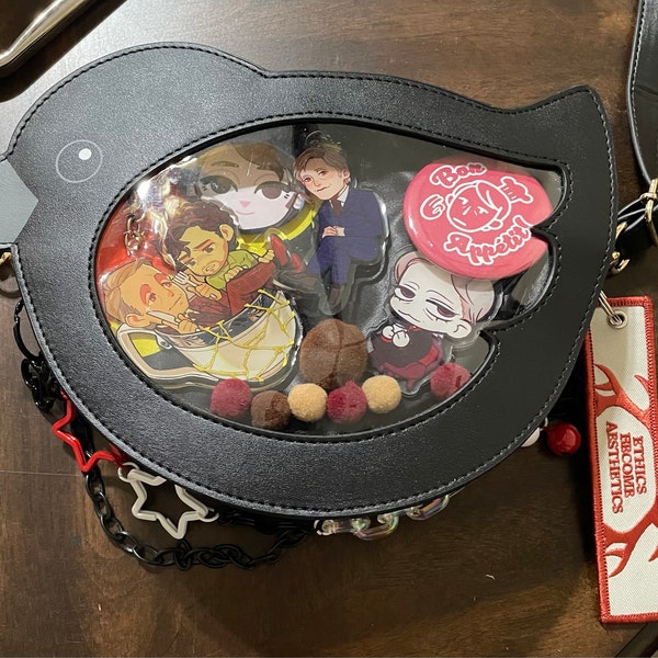 Crow Ita Bag Black Crossbody Purse - Etsy