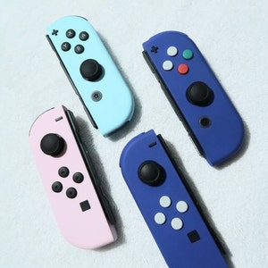 Custom Pastel Pink and Blue Nintendo Switch Joy-con Joycon Controllers ...