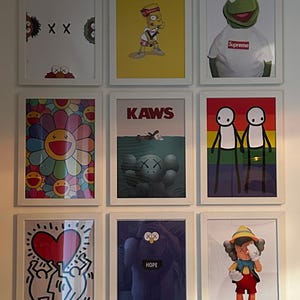 Hypebeast Toys Poster Set of 6, Hypebeast Figure Printable Wall Art ...