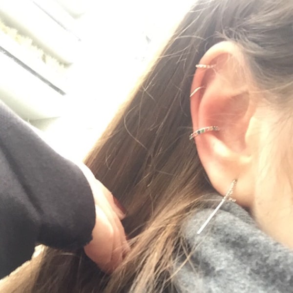Rainbow Cz Conch Ear Cuff Earrings - Etsy