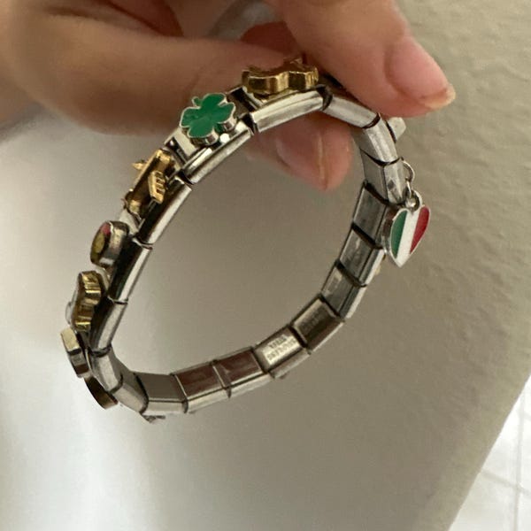 THEMED & SIZED Italian Charm Bracelet, Vintage Italian Charm Bracelets, Italian Charms, Jewelry ...