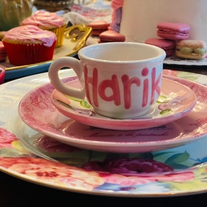 Personalized Child's Sized Handpainted Tea Cup Party Favor - Etsy
