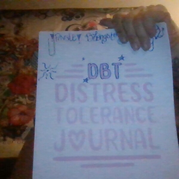 Stress Journal, DBT Distress Tolerance, DBT Skills, Therapy Journal ...