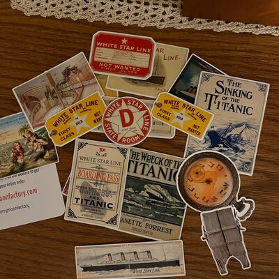 Vintage Titanic Sticker Pack 16 Stickers Junk Journal - Etsy UK