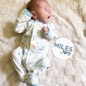 Wooden Sun Baby Name Sign Hospital Name Sign for Birth - Etsy