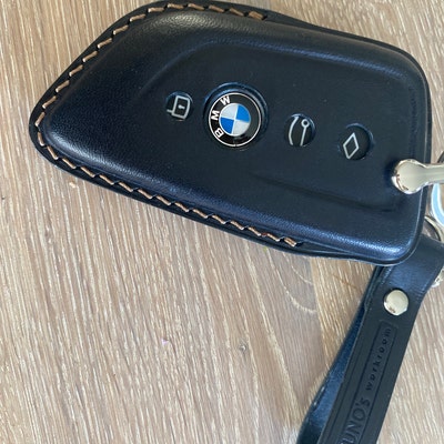 BMW Key Chain, Leather Car Key Fob Cover, Remote Key Case, Car Key Case ...