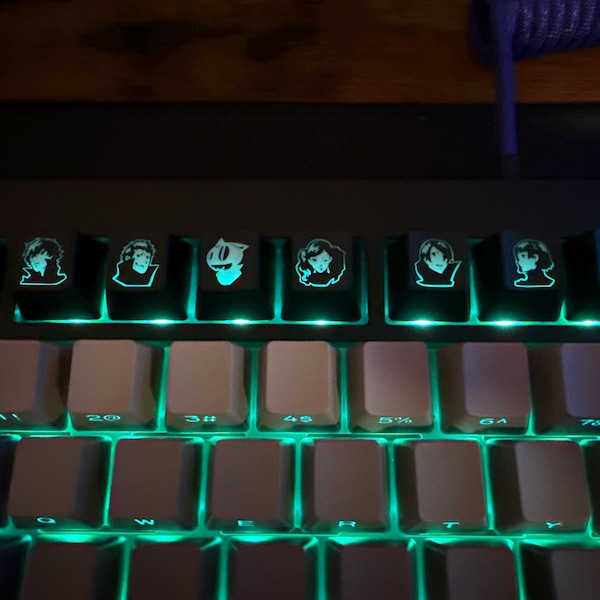 Sonic the Hedgehog Characters Backlit Keycap Pack | Mechanical Keyboard ...