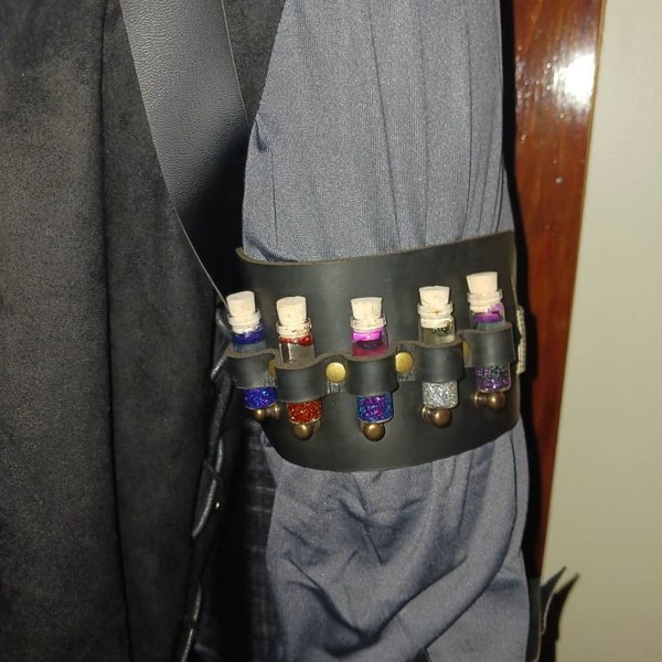 Five Bottle Steampunk Belt Slide - Steampunk Accessory - Belt Slide - # ...