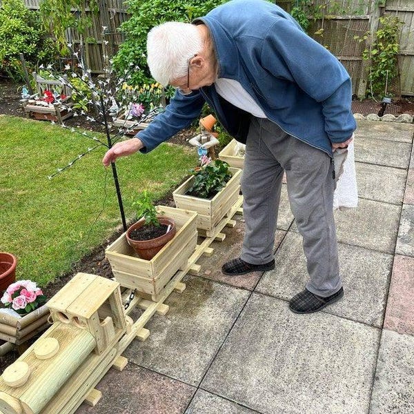 Wooden Caterpillar Planter - Etsy UK