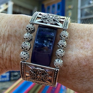Fitbit Charge Band Cover Bracelet: Antique Silver Celtic Cross With ...