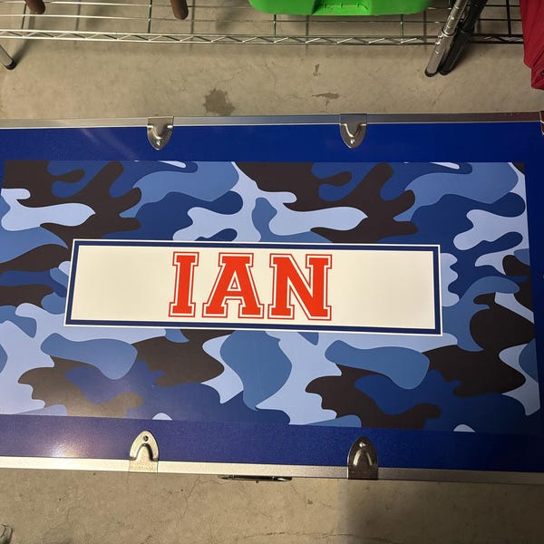 Custom Camp Trunk Monogram Decal. Summer Camp Gear. Footlocker. Camp ...