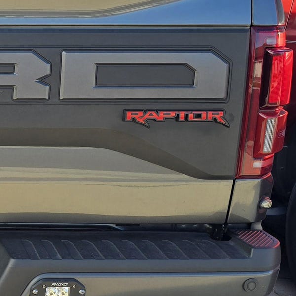 2021-2023 Ford Raptor Grill Letter With Reflective Outlines Vinyl Decal ...