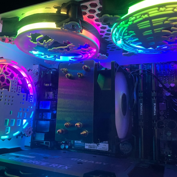 Fan Shroud | Starry Nightscape | Shroud/cover/grill for 120mm Computer ...