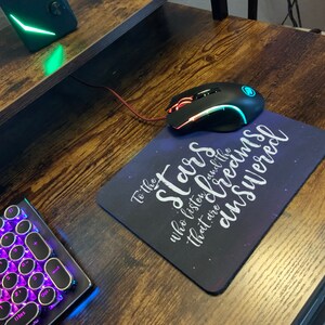 Mist and Fury Mouse Pad, Rhysand Mousepad, ACOTAR Quote Mouse Pad ...