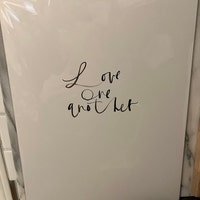 PHYSICAL CUSTOM PRINT Brush Lettering Print, Hand Lettered Watercolor ...