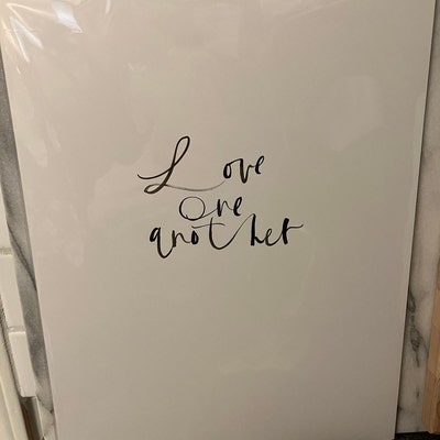 PHYSICAL CUSTOM PRINT Brush Lettering Print, Hand Lettered Watercolor ...