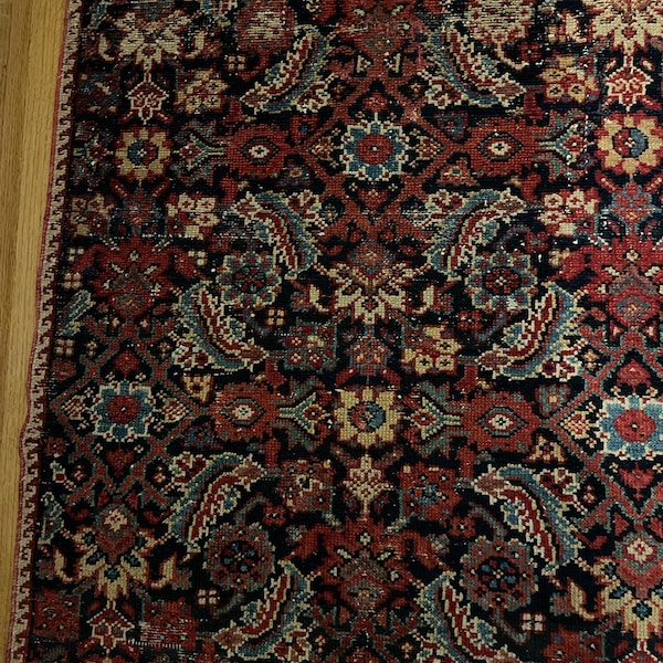 8x11 Persian Rug, Antique Area Rug 8x10 Heriz, Vintage Furniture ...