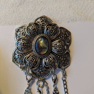 Bronze or Silver Medieval Themed Chatelaine With Waist Clip 5 Chains ...