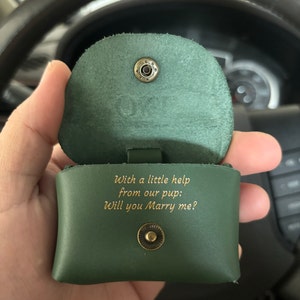 Pet Proposal Ring Pouch With Personalization, Pet Ring Carrier for ...