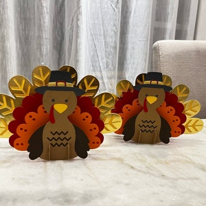 3D Turkey Centerpiece Thanksgiving Turkey Centerpiece Table - Etsy