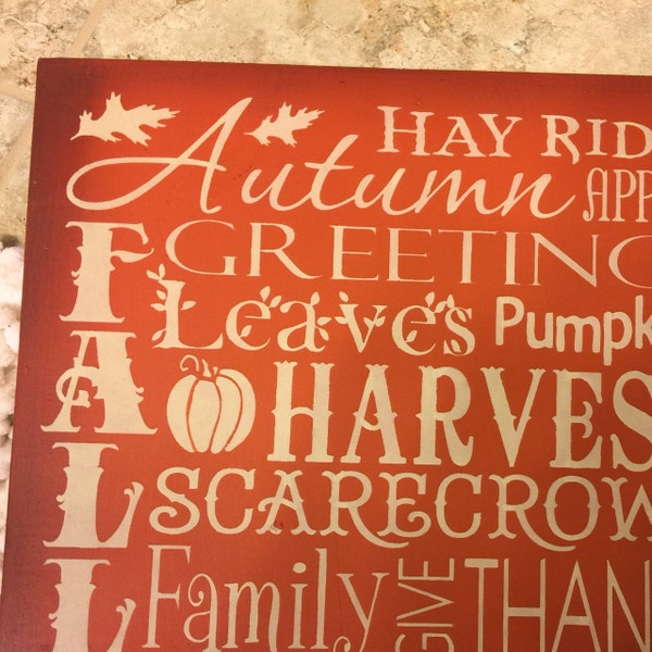 FALL Sign / Fall Decor / Wood Sign / Home Decor /fall Sign / Autumn ...