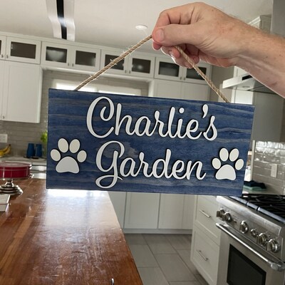 Dog Name Sign, 3D Dog Name Sign, Custom Dog Name Sign, Personalized Dog ...