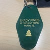 Shady Pines Dark Green Key Tag Golden Girls Keychain - Etsy