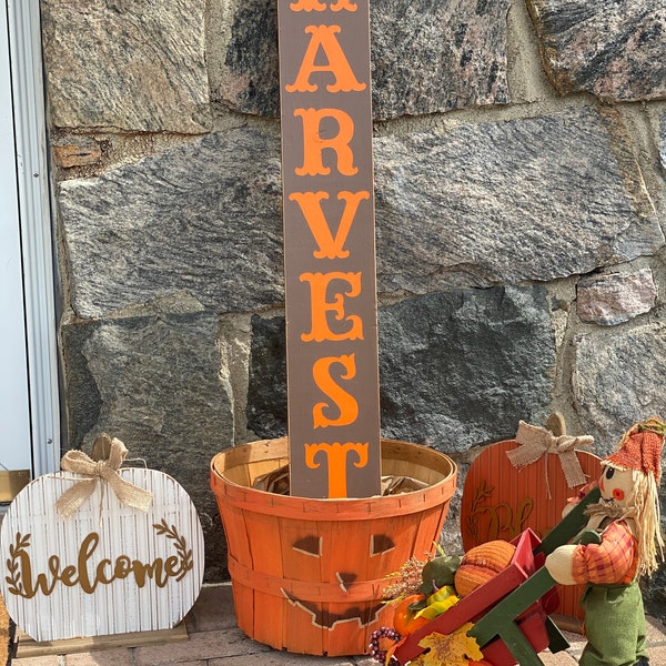 Harvest Sign. Fall Decor. Fall Decorations. 36" X 5.5 " Fall Signs ...