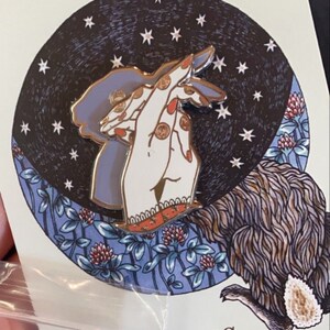 Shadow Puppet Bunny Rabbit Hand Enamel Lapel Pin Badge / - Etsy