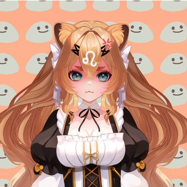 Modèle Live2d Vtuber pour usage commercial ! Lion le zodiaque Vtuber ...