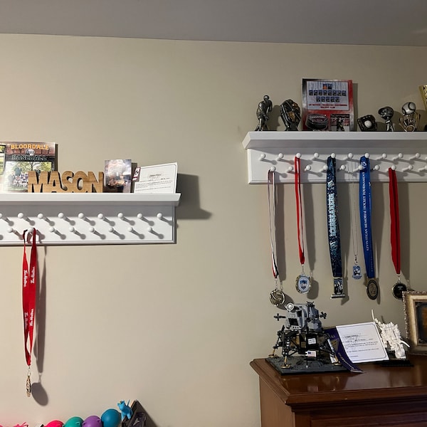 Personalized Trophy Shelf - White - Etsy