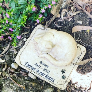 Cat Memorial Stone Custom Cat Memorial Gift Cat Sympathy - Etsy