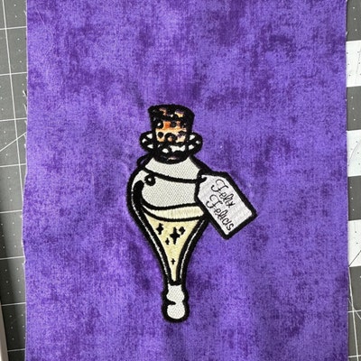 Felix Felicis Liquid Luck Potion Bottle Embroidery Design Wizarding ...