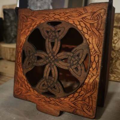 6 Celtic Coasters With Box. Laser Cut Files SVG, PDF, CDR Digital ...