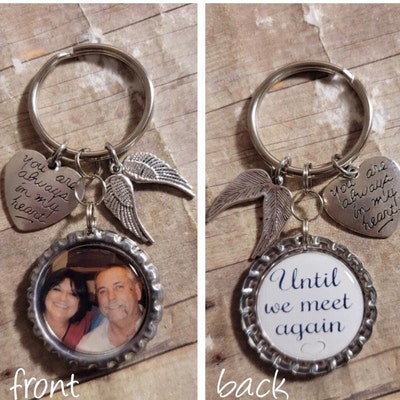 Memorial Keychain Memorial Gift Memorial Keepsake Photo Keepsake Photo ...