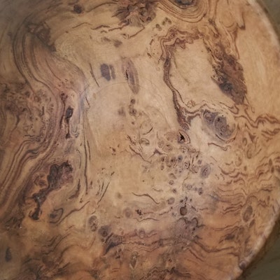 Spalted Ash Wood Turned Bowl, Fruit Bowl, Salad Bowl, Keepsake Bowl ...