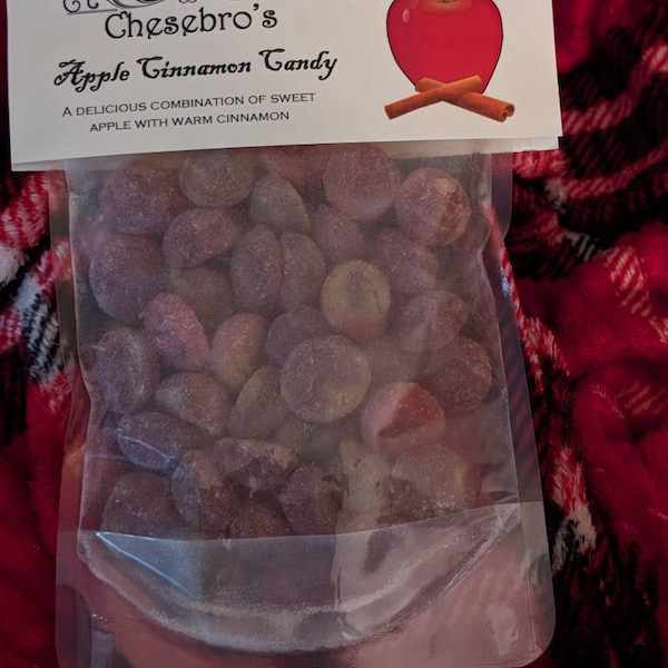 Apple Cinnamon Hard Candy Drops 4.5 Ounces - Etsy