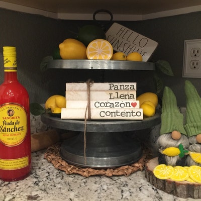 Hello Sunshine Wood Sign, Summer Spring Sign, Tiered Tray Farmhouse ...