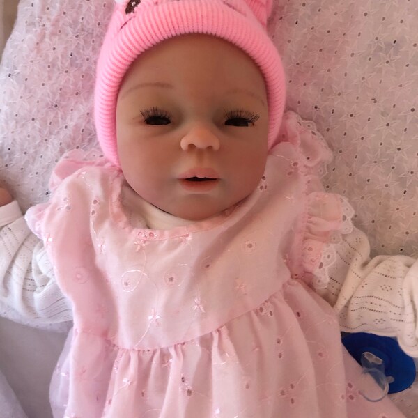 Vinyl Reborn Baby With Half Torso and Cloth Body JOSEPH Awake Model ...