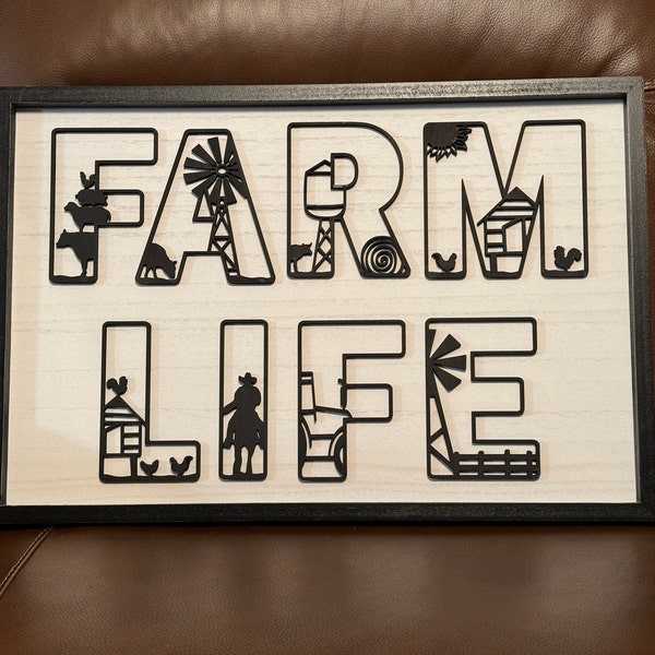 FARMHOUSE - Full Alphabet Set With 40 Letter Options / SVG File | Farm ...