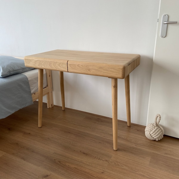 Handmade Walnut Coffee Table With Drawers - Mid-century Modern ...