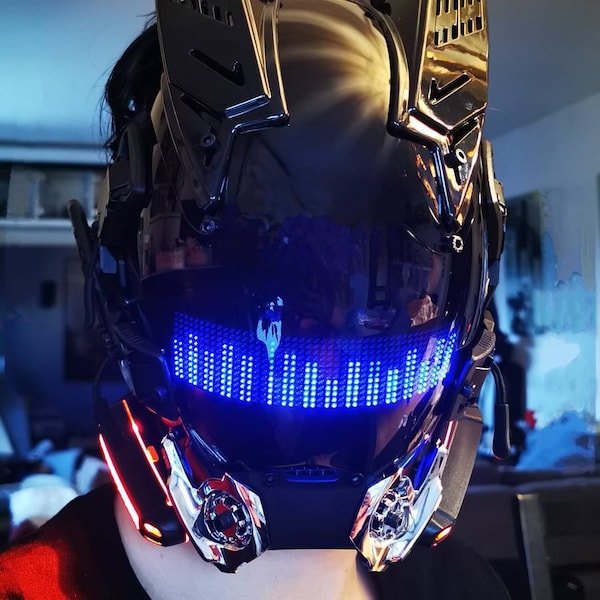 Cyberpunk Mask Cosplay Mask. Personality Metaverse Robot Mask ...