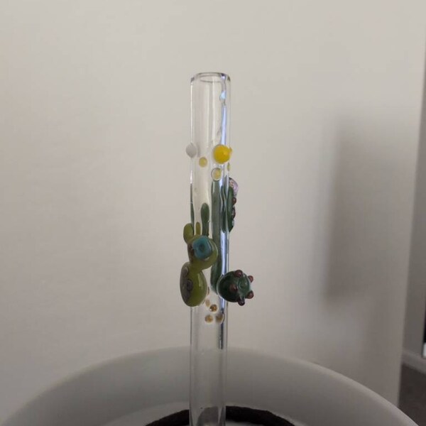 Great White Shark GLASS STRAW Boba Straws Reusable Straw Smoothie ...