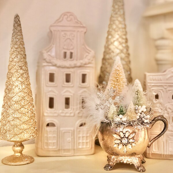 Altered Peat Pot Happy Birthday Vintage Style Altered Peat Pot Birthday ...