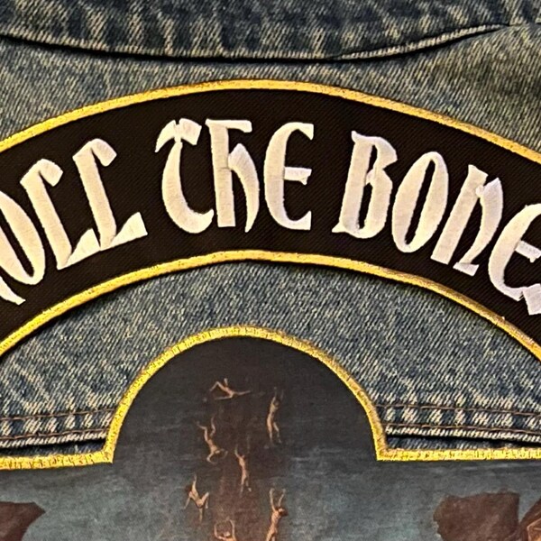 Custom Embroidered Patch - Full Set Top Bottom Rocker Name MC ...