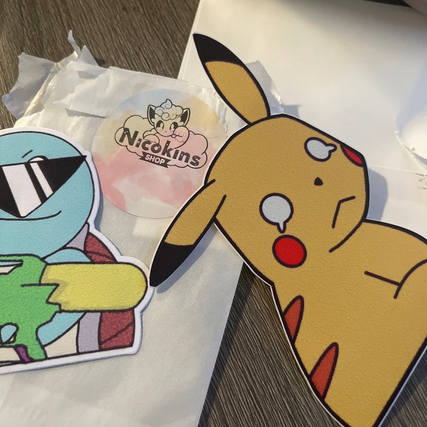 Pikachu Charizard Vinyl Sticker :) - Etsy