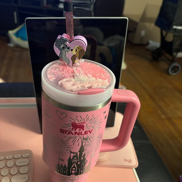 Stanley Straw Set Stanley Cup Accessories Clear Glitter Straw Party ...